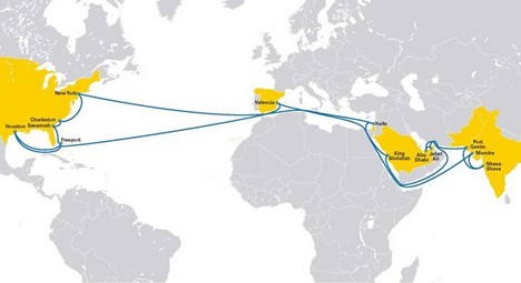MSC voegt Valencia toe als nieuwe aanloophaven voor Indus Express service