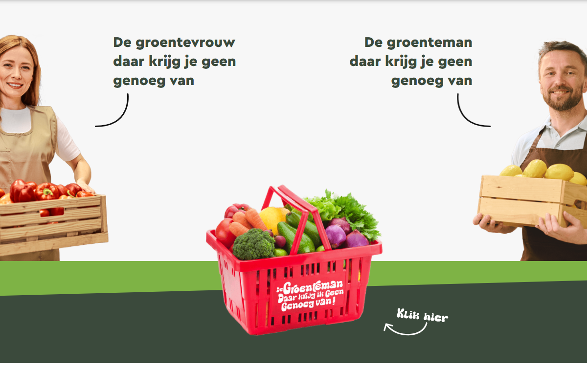 Imagocampagne voor de groenteman