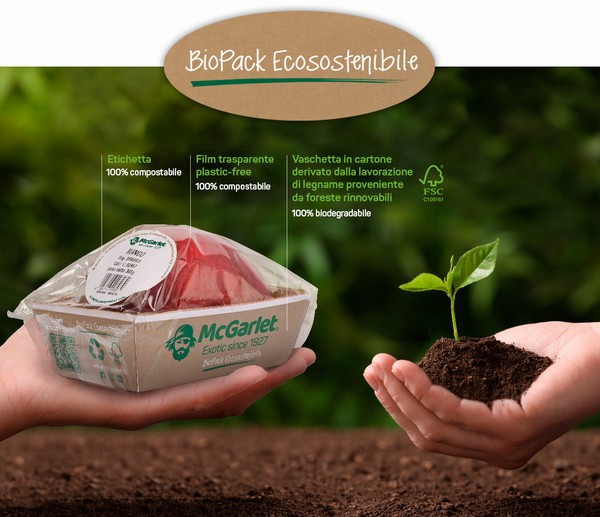 Ecco Biopack, il packaging ecosostenibile e plastic free di McGarlet