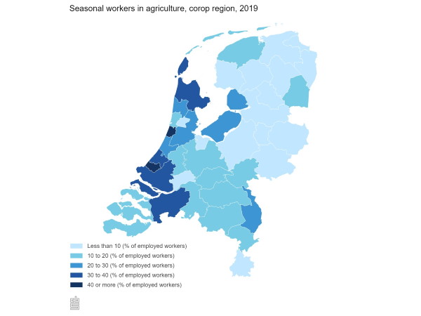 Nearly 30 thousand contract workers in Dutch agriculture